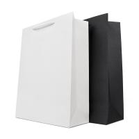 China OEM Custom Luxury Gift Craft Shopping White Kraft Paper Bag With Handle Manufacturer for sale
