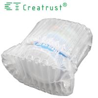 China Wine Buffer Inflatable Air Column Bag Packaging Red Protective Film PE Environmentally Friendly Recyclable Creatrust 3-5days for sale