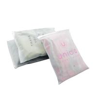 China CX Waterproof Zip Lock Frosted Flat Poly Bag Slider Zipper Packing Bag for Underwear Clothing Zipper Poly Bag Apparel Recyclable for sale