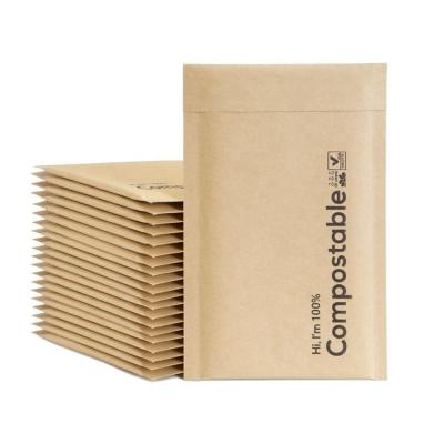 China ZGCX Kraft Paper Bag Recycled Mailers Shopping Cushion Courier Bubble Packag/ Envelop Bags Biodegradable Honeycomb Padded Mailer for sale