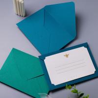 China Personalized Custom logo Luxury Thank You Card Letter Packaging Wedding Invitation Paper Envelope with Incision for sale