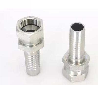 China Jic Female Hydraulic Pipe Fittings Double Hex Jic Reusable Hydraulic Hose Fittings for sale