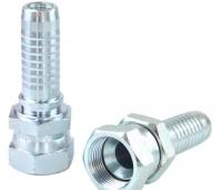 China Reusable JIC  Stainless Steel Female Hydraulic Hose Connectors with Hexagon Head Type for sale