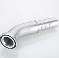 China SAE Standard 87341 Forged and Galvanized Hydraulic Flange Fitting 45 Degree 3000 Psi for sale