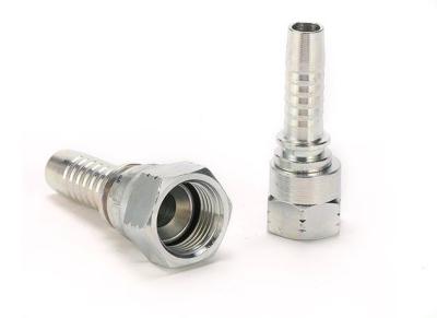 China 26711Stainless Steel  Hydraulic Swaged Hose Fitting Low/High Pressure JIC Female 74 Degree Cone Seat for sale