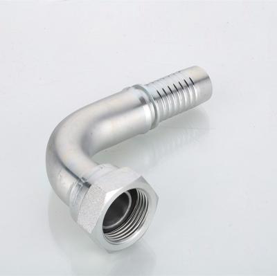 China Supply Excavator Stainless Steel Hydraulic Hose Fitting 90 Degree Elbow Bsp Female 60 Degree Cone 22691 for sale