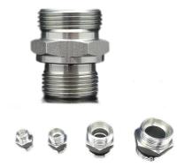 China Stainless Steel 1CB Threaded Nipple Standard Metric Male Hose Pipe Adapter Hydraulic Hose Adapter for sale