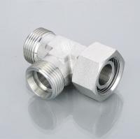 China Galvanized Sheet Hydraulic Run Tee Fittings with Swivel Nut and Hexagon Head Cc-W CD-W for sale
