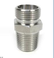 China 75 Degree Cone Sealing Nipples Galvanized Hydraulic Adapter for Pipe Lines Connect for sale