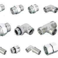 China 75 Degree Cone Sealing Nipples Galvanized Hydraulic Adapter for Pipe Lines Connect for sale