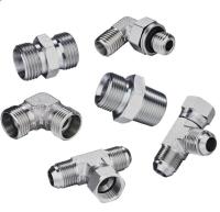China SAE High Pressure Carbon Steel Male O-Ring Face Seal Union Hydraulic Adapter Fittings for sale