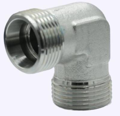 China Hexagon Head 90-Degree Metric Male Transition Joint Hydraulic Adapter with Swivel Nut 2c9 for sale