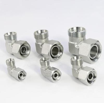 China Sleeve Type Hydraulic Tube Fitting Reducer Tube Adaptor with Swivel Nut 90-Degree Elbow for sale