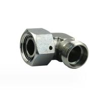 China Advantageous Cut Through OEM 90 Degree Elbow Hydraulic Tube Fitting with Swivel Nut 2c9 for sale
