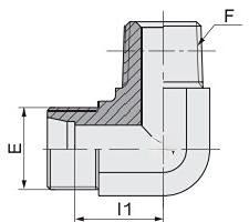 China High Pressure 90-Degree Elbow 1CT9 Hydraulic Tube Fittings with Long Working Life for sale