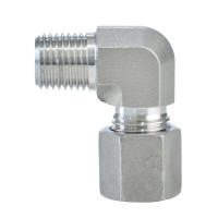 China Customized Size OEM Hydraulic Bite-Type Tube Fitting 90-Degree Elbow BSPT Male 1CT9 for sale
