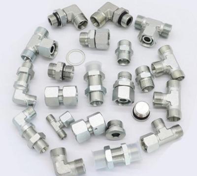 China Round Head Pipe Adapter High Pressure Reusable Hydraulic Hose Fittings Jic Bsp Metric for sale