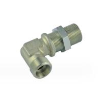 China Medium Carbon Steel Hydraulic Hose 90deg Elbow Bulkhead Fittings for Smooth Operation for sale