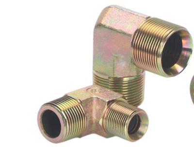 China Medium Carbon Steel Pipe Lines Connect Reusable 90 Elbow Bulkhead Fittings Adapter Joints for sale