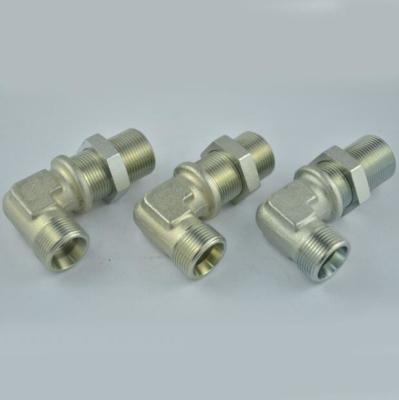 China 6C Model NO. Long Working Life Hydraulic Hose Metric Thread Bite Type Fitting 90deg Elbow for sale