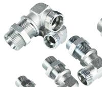 China Round Head 90 Degree Elbow Metric Thread Male M12X 1.5 to M52 X 2 Bulkhead Fittings for sale