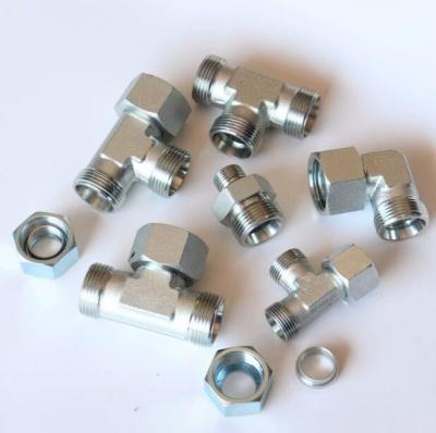 China Tee Hose Fitting Jic Bsp NPT BSPT Hydraulic Hose End Fittings for Female Connection for sale