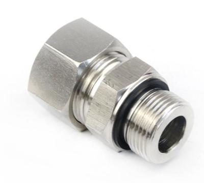 China Male Connection Hydraulic Adapters 1cm-Wd DIN Bite Type Metric Thread with Captive Seal for sale