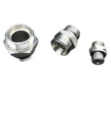China Pipe Lines Connect Hydraulic Hose Reduced Adapter 1CB 1b 1j Carbon Silver for Excavator for sale