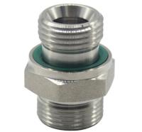 China Hexagon Head 1CB G1/4 Bsp Thread Hose Connector Stainless Steel Hydraulic Hose Adapter for sale