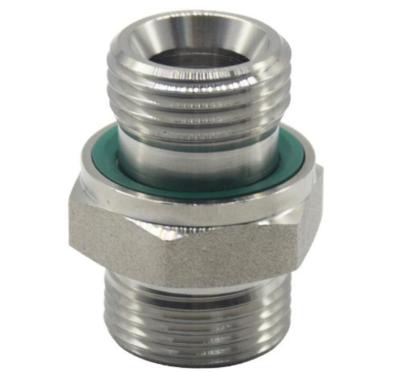 China Hexagon Head 1CB G1/4 Bsp Thread Hose Connector Stainless Steel Hydraulic Hose Adapter for sale