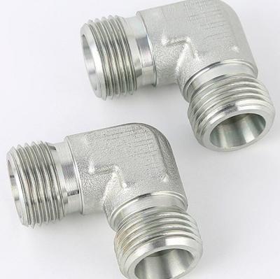 China Round Head Metric Male Adapter Elbowcombination Joint Fittings for DIN Standard Hydraulic Hose for sale