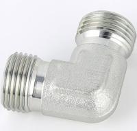 China Metric Male Hydraulic Hose Adapter 90 Degree Elbow for Galvanized Sheet Connection for sale