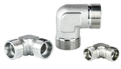 China 1c9 90 Degree Elbow Metric Male Hydraulic Hose Adapter in Medium Carbon Steel Material for sale