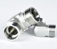 China Hydraulic Hose Elbow Fittings 1c9 1d9 Male Thread Elbow for Pipe Lines Connection for sale