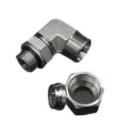 China DIN Standard Male Elbow Hydraulic Hose Fittings 1cg9 Carbon Steel 90 Degree Adapter for sale