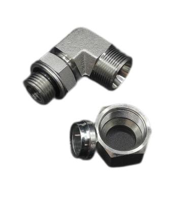 China DIN Standard Male Elbow Hydraulic Hose Fittings 1cg9 Carbon Steel 90 Degree Adapter for sale