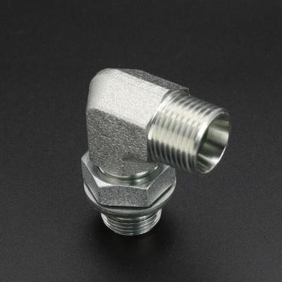 China Pipe Lines Connect 90 Degree Elbow Hydraulic Fittings Adapters with Round Head Type for sale