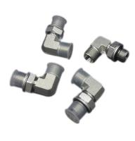 China 1CG9 Metric Thread Stainless Steel Elbow Bite Type Pipe Tube Adapter Combination Joint Fittings for sale