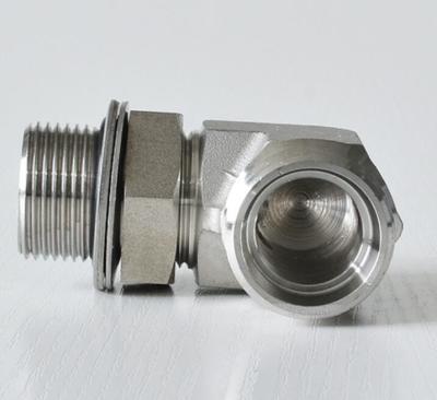 China Supply Hydraulic Adapters 90 Elbow Adaptors O-Ring Carbon Steel Galvanized Hose Fittings for sale