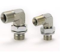 China DIN Standard Medium Carbon Steel Hydraulic Fittings for OEM O-Ring Face Seal Elbow for sale
