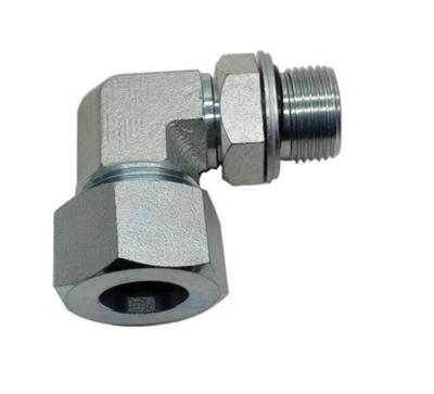 China Male Connection Pipe Lines Connect Hydraulic Rubber Hose Fitting Crimped Joint Adapter for sale