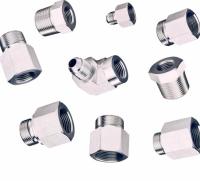 China Silver Medium Carbon Steel German Metric Male H. T to BSPT Male Hydraulic Hose Adapter for sale