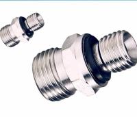 China Silver Hexagon Head Type Reusable Hydraulic Hose Fittings for Stainless Steel Fittings for sale