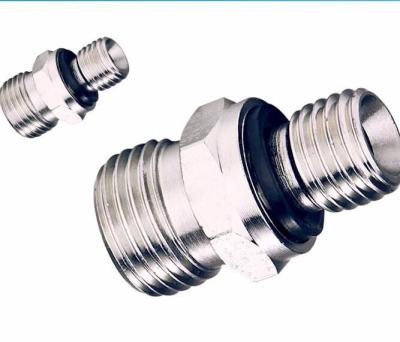 China Silver Hexagon Head Type Reusable Hydraulic Hose Fittings for Stainless Steel Fittings for sale