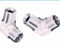 China DIN Standard Medium Carbon Steel 90 Elbow BSPT Male Thread Steel Bsp Pipe Fittings for sale
