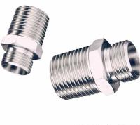 China High Pressure Hose Hydraulic Fittings with Double Pipe Nipple and Medium Carbon Steel for sale