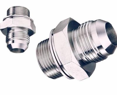 China Hexagon Head Medium Carbon Steel Hydraulic Adapter for Agricultural Machinery for sale