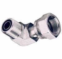 China Pipe Lines Connect High Pressure Hydraulic Elbow Fitting Carbon Steel 90 Degree Adapter for sale