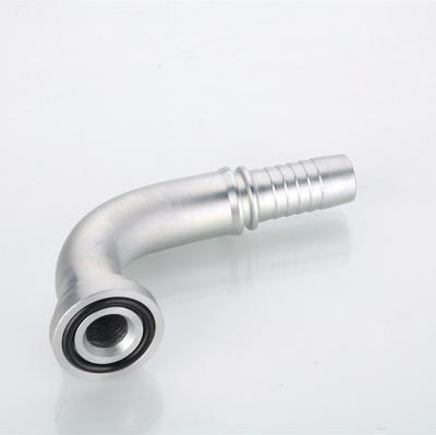China 90 Degree SAE Hydraulic Hose Fitting Flange 6000 Psi 87691 Supply with Round Head Type for sale