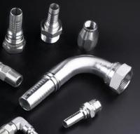 China Customized 90 or 45 Degree Metric Female 24 Degree Cone O-Ring L. T. Hydraulic Hose Fitting for sale